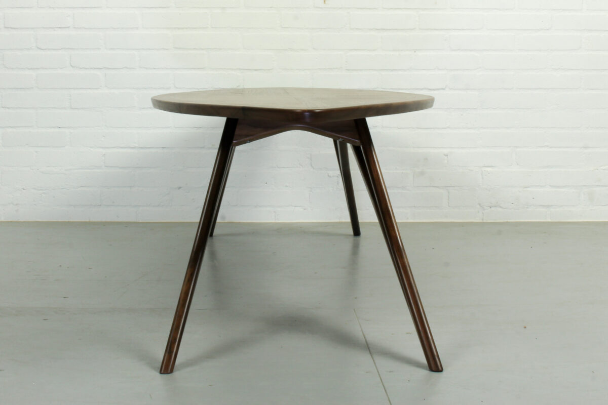 Mid century style curved american nut coffee table – The Great Apple
