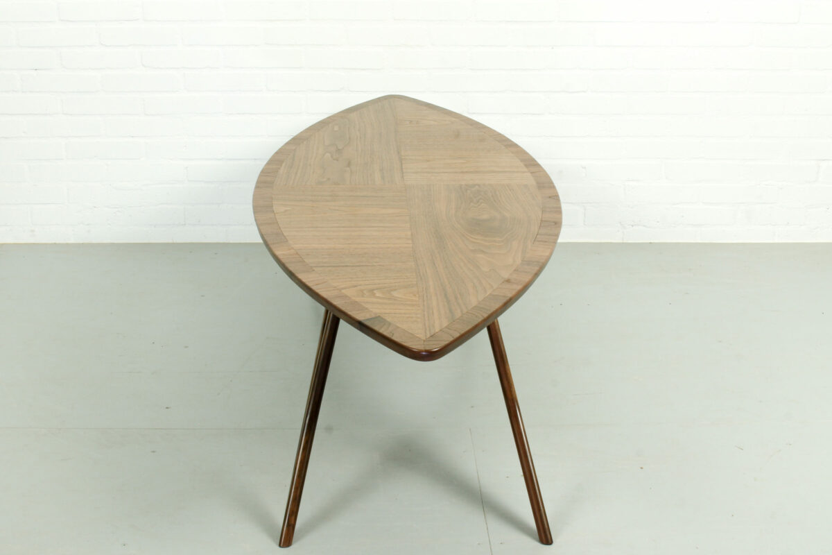 Mid century style curved american nut coffee table – The Great Apple